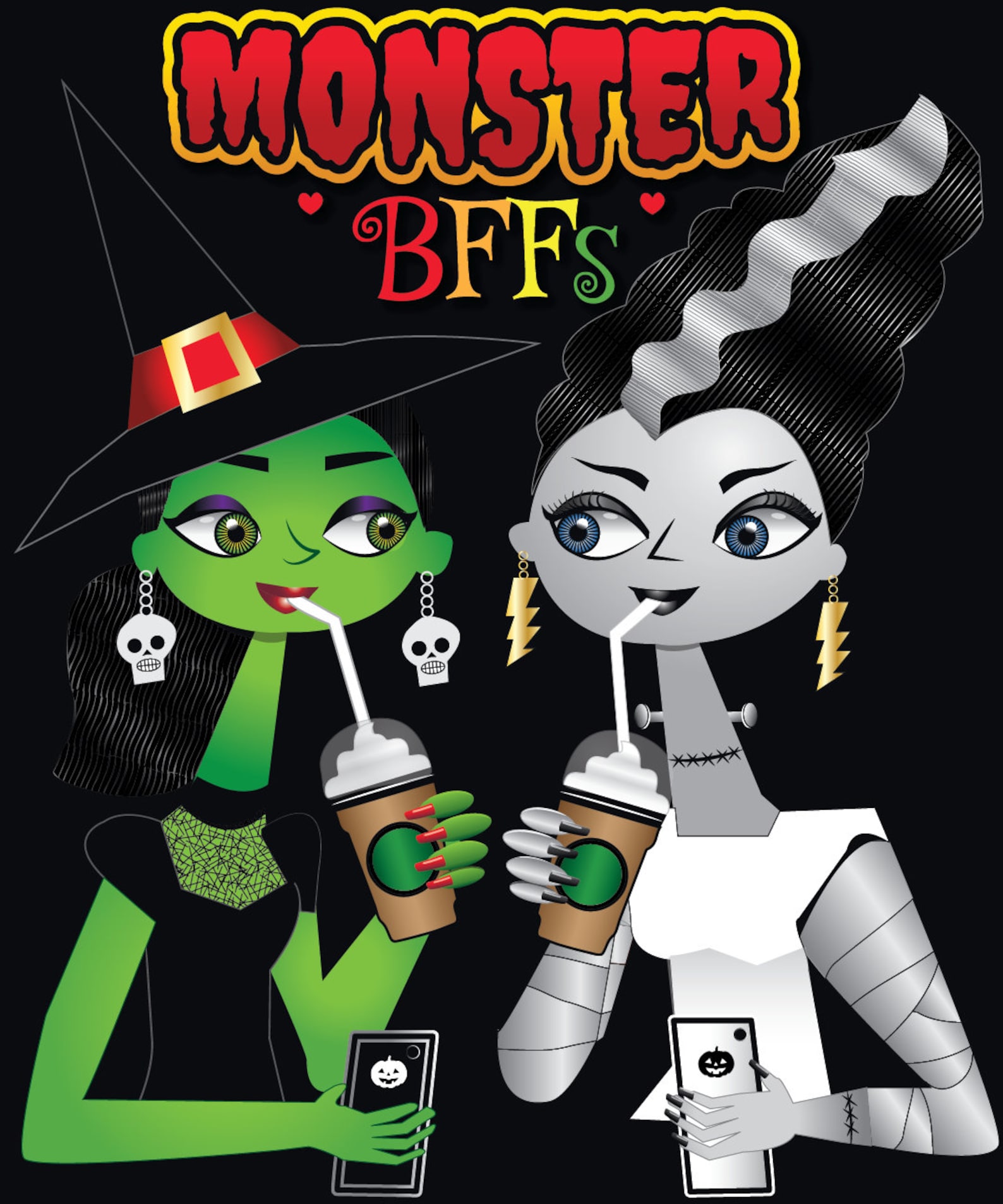 Monster Best Friends Forever T-shirt - Etsy