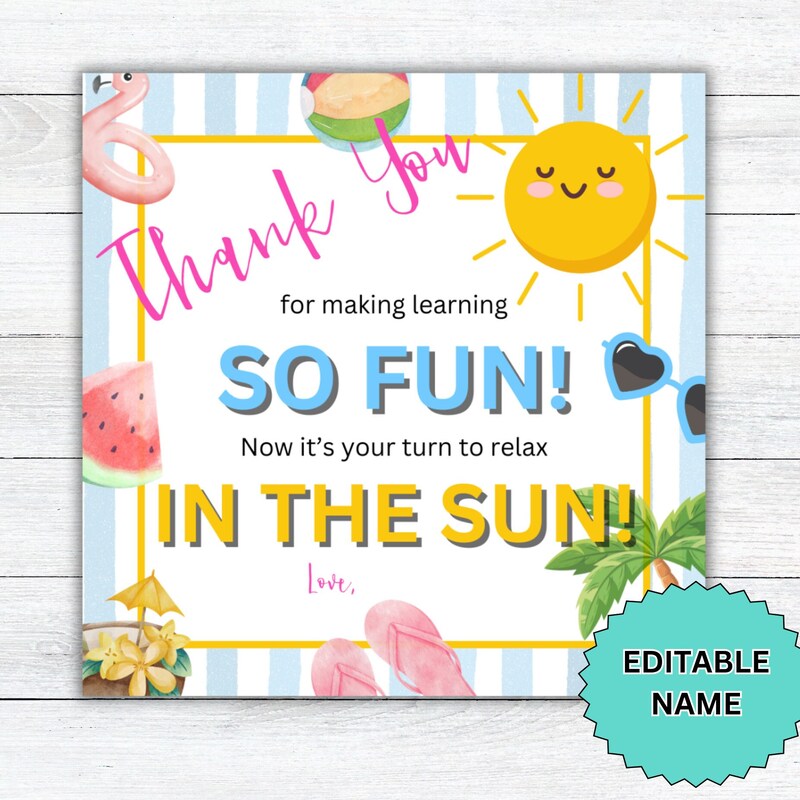 End of Year Teacher - Etsy