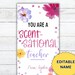 Editable Scent-sational Teacher Gift Tag, Teacher Appreciation Week ...