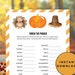Thanksgiving Game, Thanksgiving Finish the Phrase Game, Thanksgiving ...