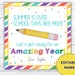 Editable Back to School Gift Tag, Amazing School Year Student Gift ...