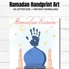 Ramadan Footprint Handprint Craft ART Printable, Ramadan Preschool Art ...
