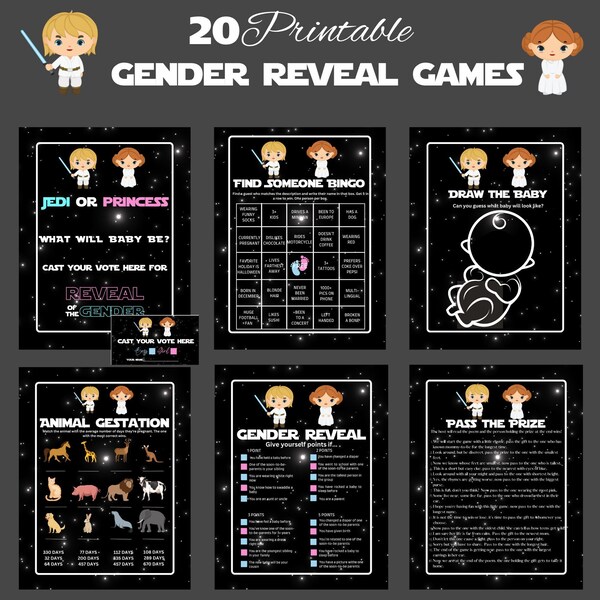 Gender Reveal Poster Board Game Kit - Etsy Canada