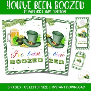 You've Been Boozed Printable Bundle, We've Been Pinched Kit, I've Been ...
