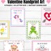 Valentine Handprint Craft Printable Bundle, Valentine Preschool Craft ...