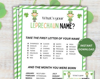 Printable St Patrick's Day Pass the Prize Game, St Paddy's Day Game ...