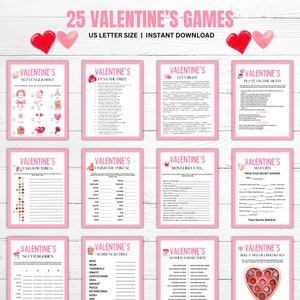 Printable Valentine's Day Game Bundle, Party Games and Activities ...