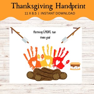 Thanksgiving Handprint Craft Printable, Thanksgiving Preschool Craft ...