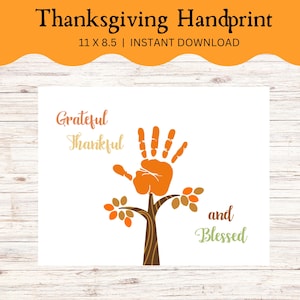Thanksgiving Handprint Craft Printable, Thanksgiving Preschool Craft ...