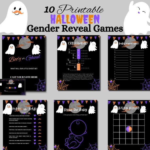 Halloween Gender Reveal Decorations - Etsy