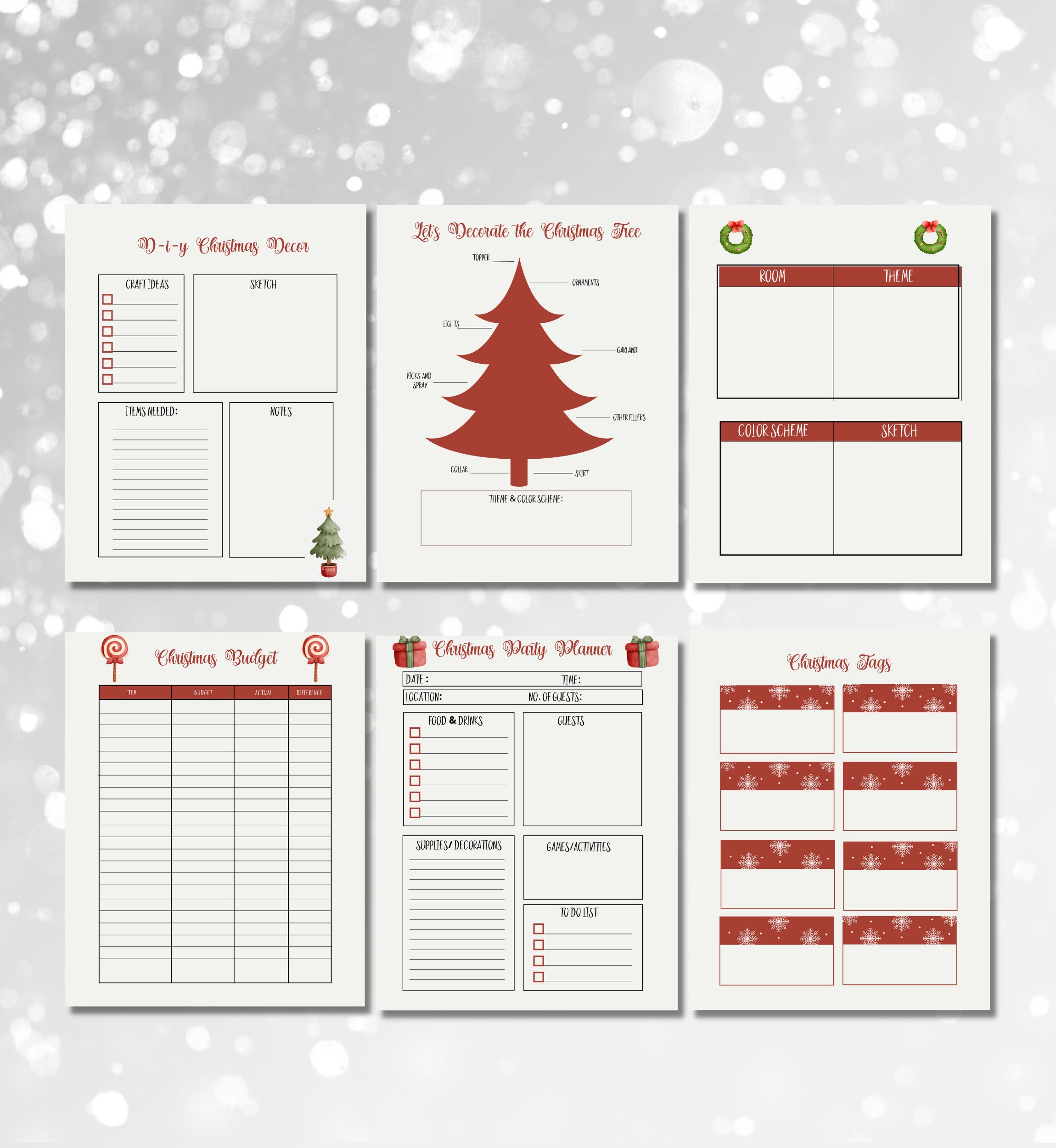Gingerbread Man Christmas Planner Will Help You Plan & Organize Holiday ...