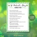 Printable St Patrick's Day Shamrock Trivia Game, St Paddy's Day Game ...