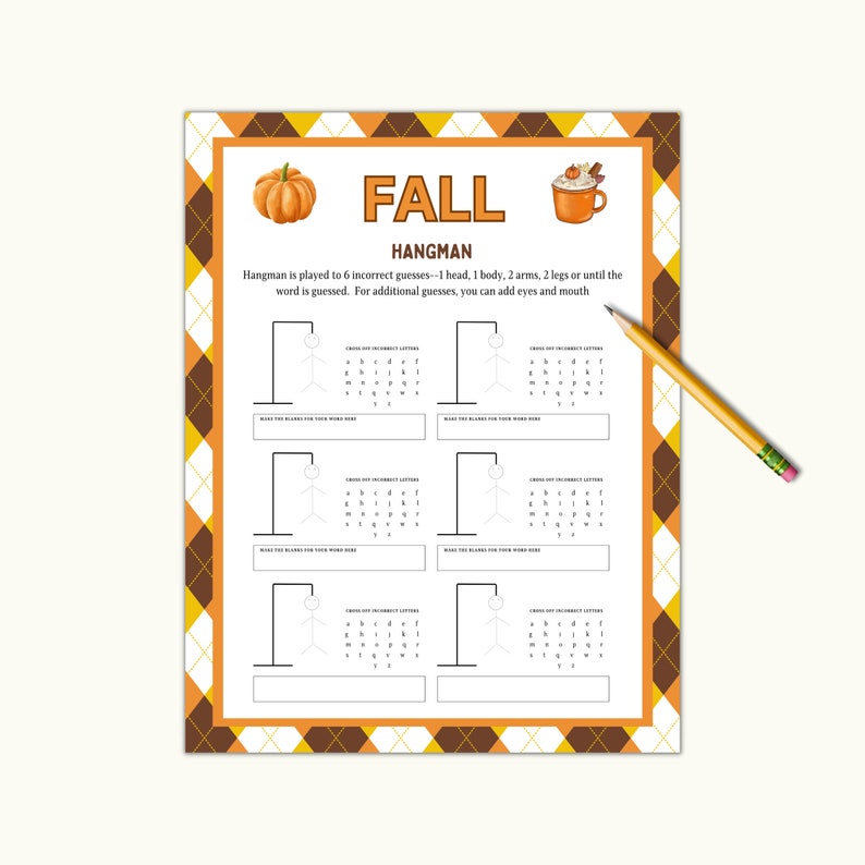 Fall Games Bundle, Fall Games, Fall Games for Kids and Adult, Fall ...