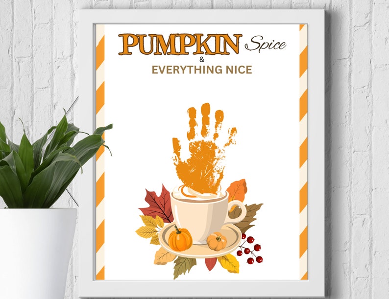 Fall Handprint Art, Fall Craft, Kids Handprint Art Craft, Fall Art for ...