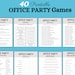 Office Party Game Bundle, Printable Work Party Games, Staff Game Idea ...