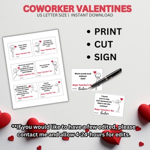 Valentines Cards for Coworkers, Funny Valentine Card, Office Staff ...