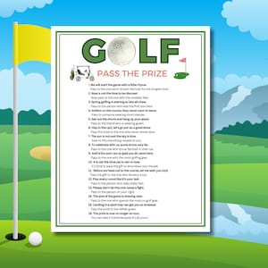 Golf Games Bundle, Golf Watch Party Games, Golf Birthday Party Games ...