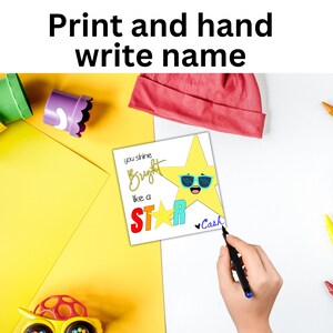 Editable You Shine Bright Like a Star Gift Tag, Teacher Appreciation ...