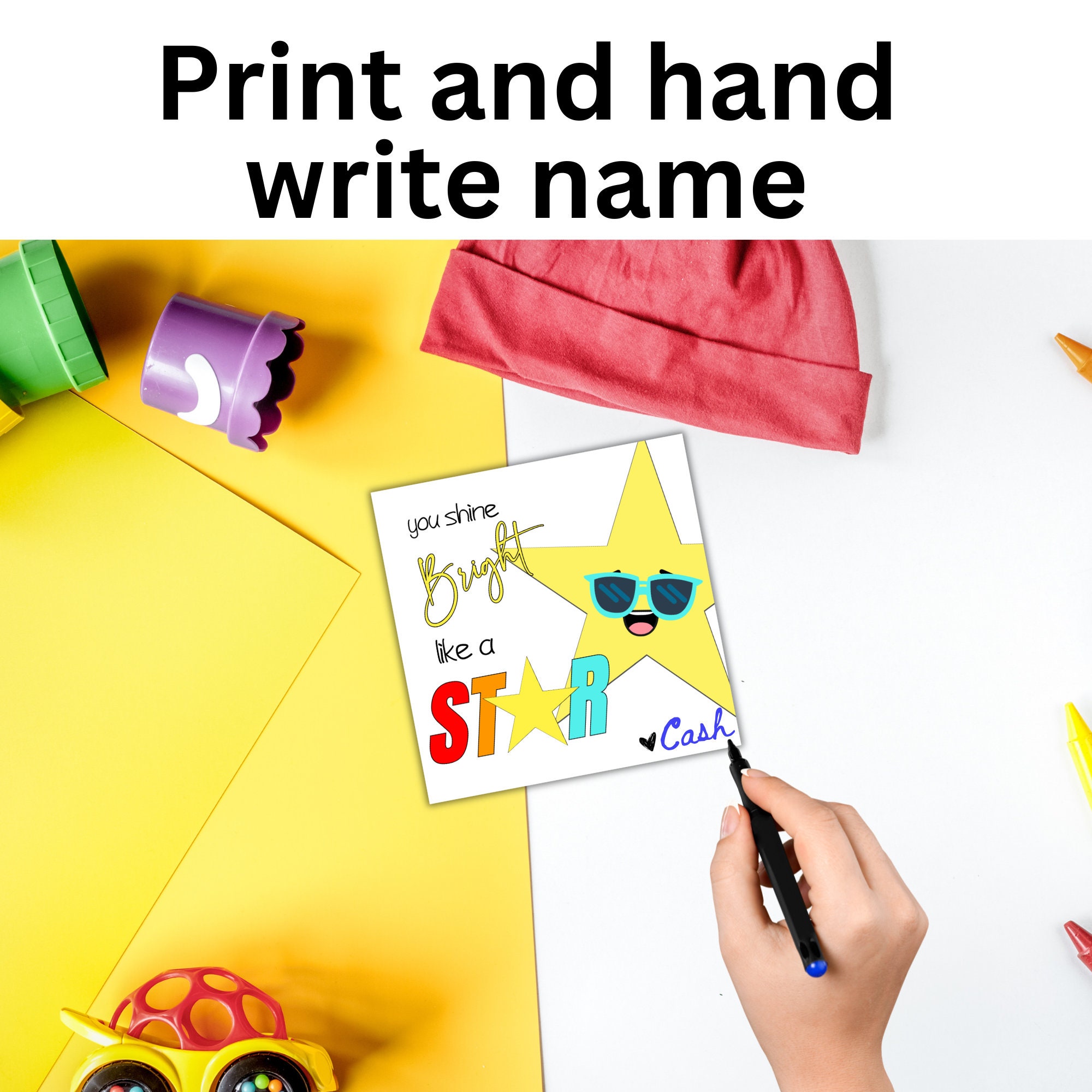 Editable You Shine Bright Like a Star Gift Tag, Teacher Appreciation ...