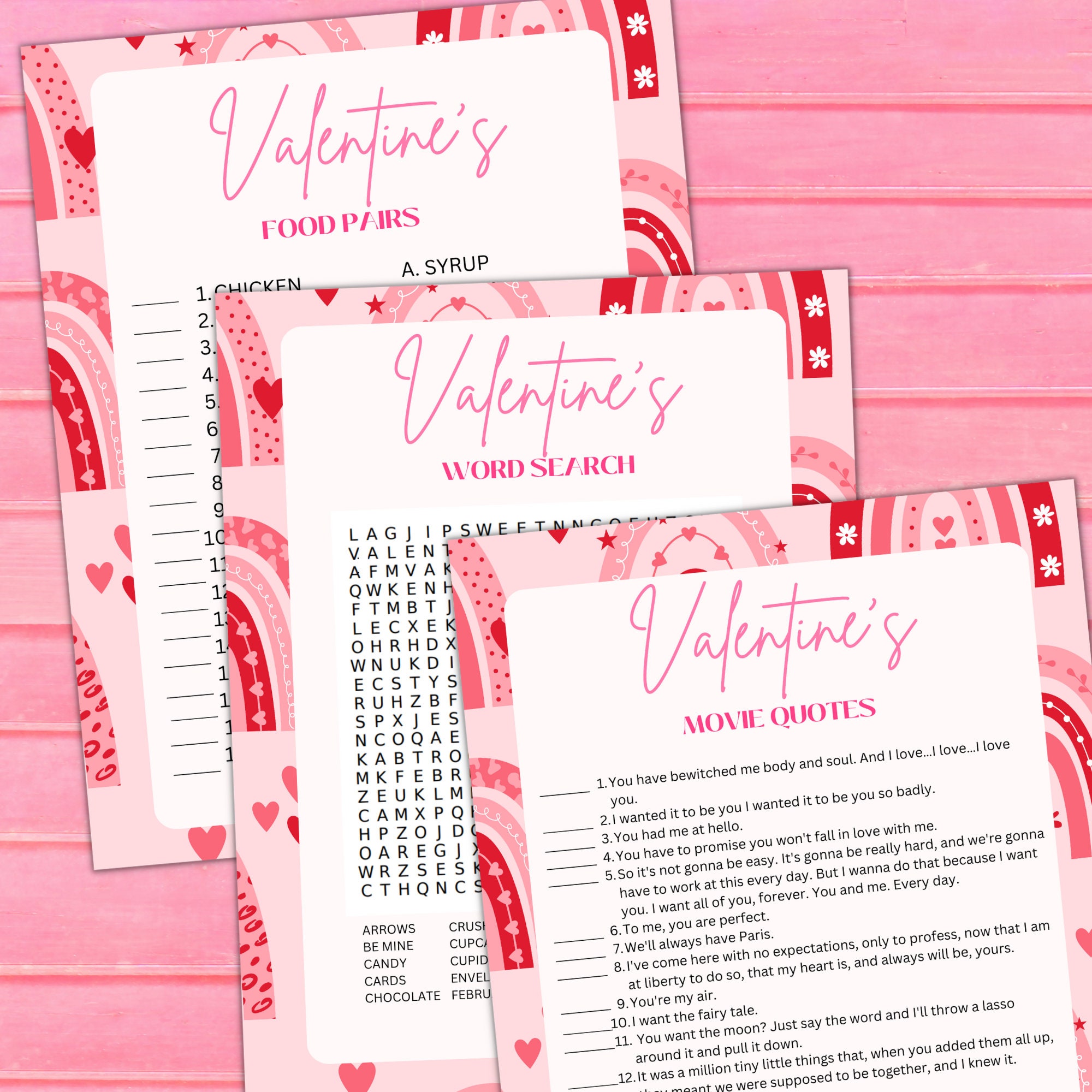 Printable Valentines Day Game Bundle Party Games and Activities ...