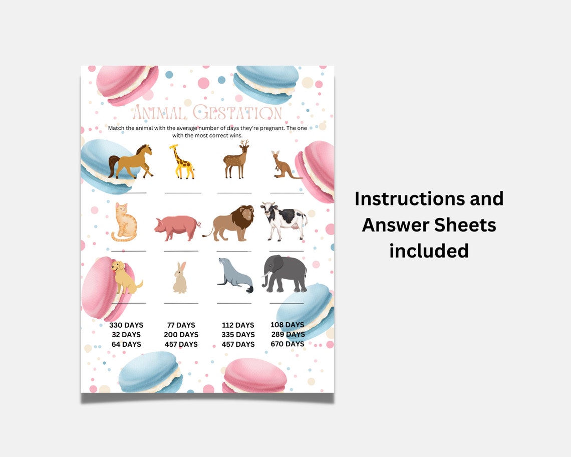 Gender Reveal Games Bundle, Gender Reveal Party, Gender Reveal Games ...