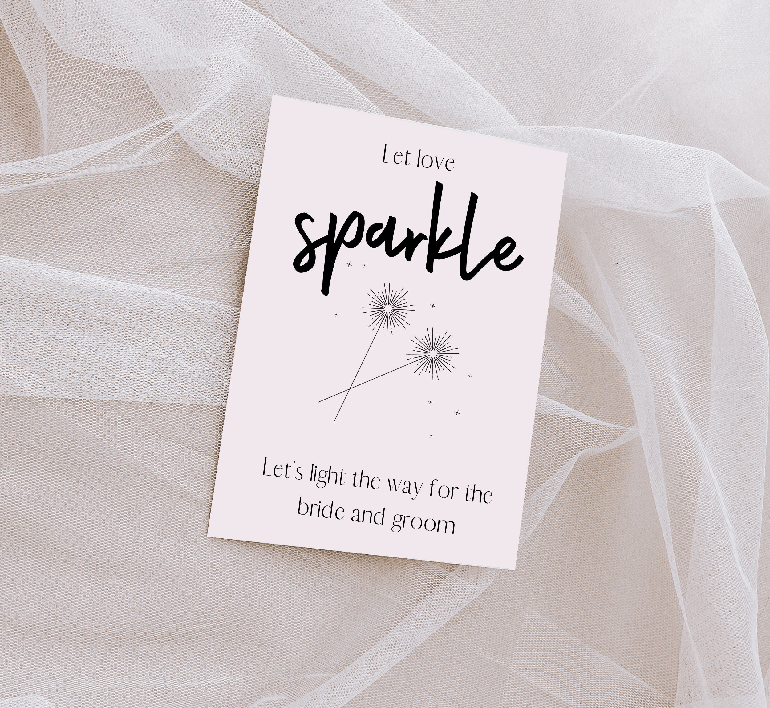 Printable Sparkler Wedding Sign | Modern Wedding Signs Template ...