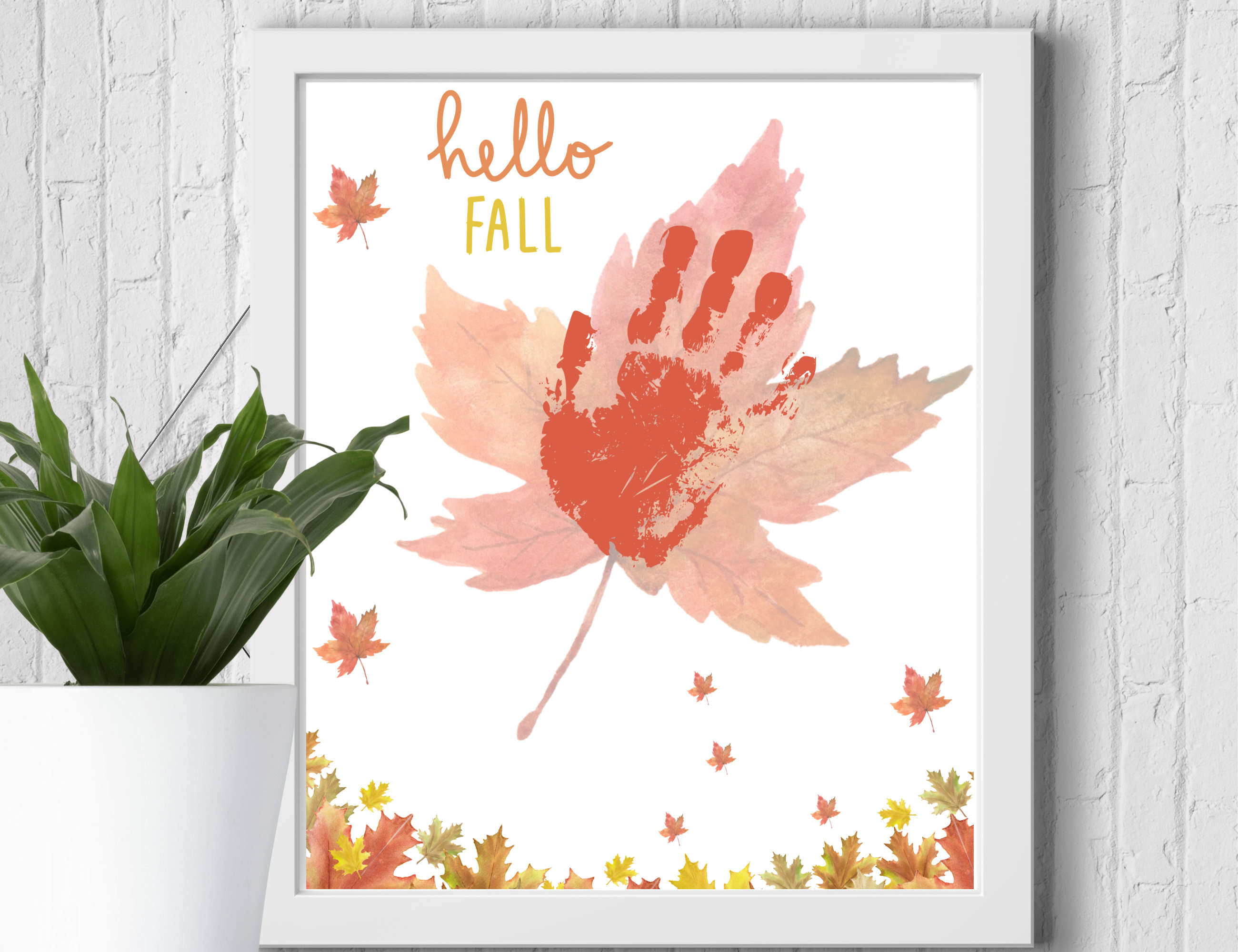Fall Handprint Art, Fall Craft, Kids Handprint Art Craft, Fall Art for ...