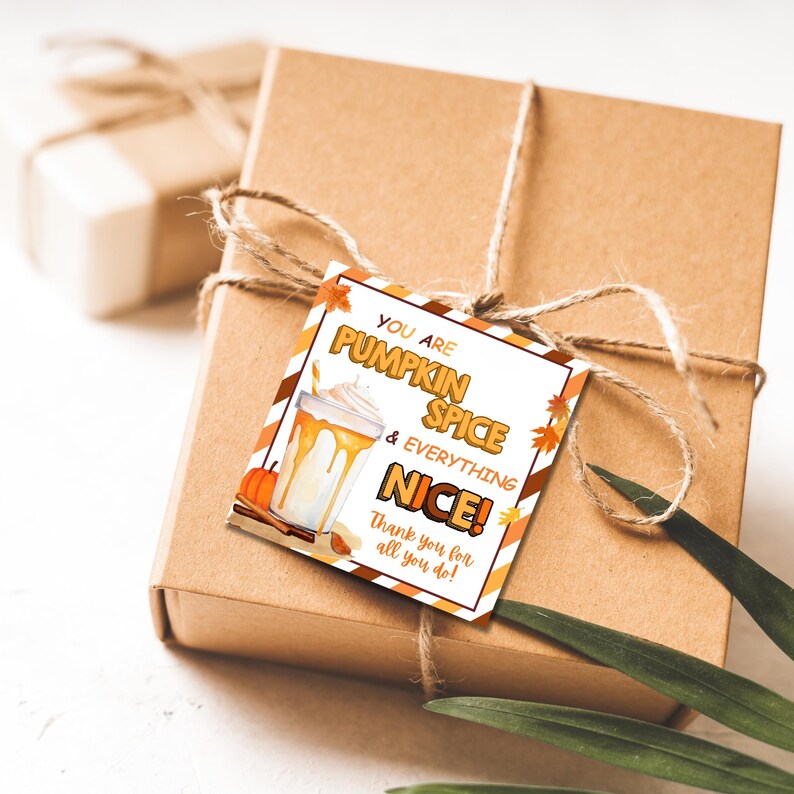 Thanksgiving Fall Gift Tag, Fall Tag for Friend, Neighbor, Coworkers ...