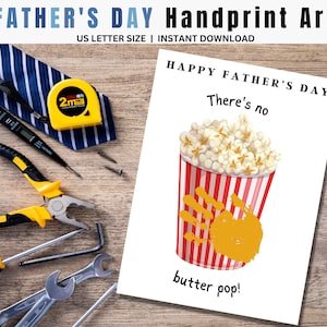 Father's Day Handprint Activity, Father's Day Printable, Happy Father's ...