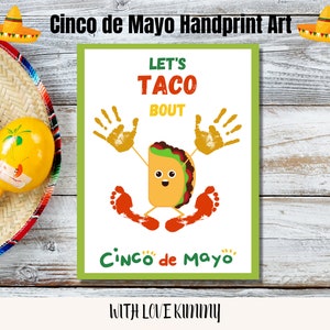 Cinco De Mayo Craft, Cinco De Mayo Handprint and Footprint, Printable ...