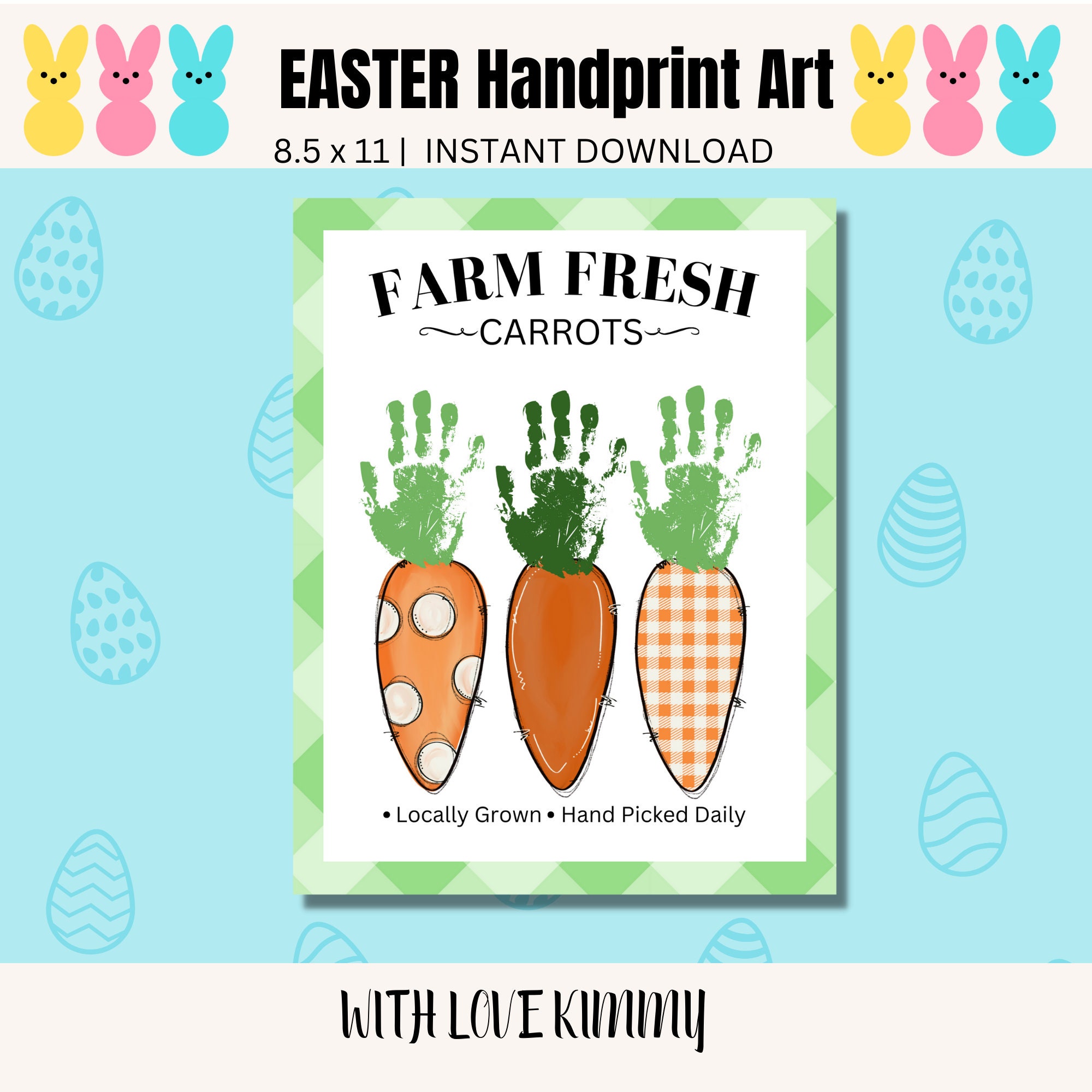 Easter Handprint Footprint Craft Printable, Preschool Craft, Easter ...