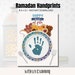 EID Ramadan Footprint Handprint Craft ART Printable, EID Preschool Art ...