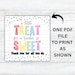 Teacher Sweet Treat Gift Tag, Teacher Appreciation, Baked Snack Teacher ...