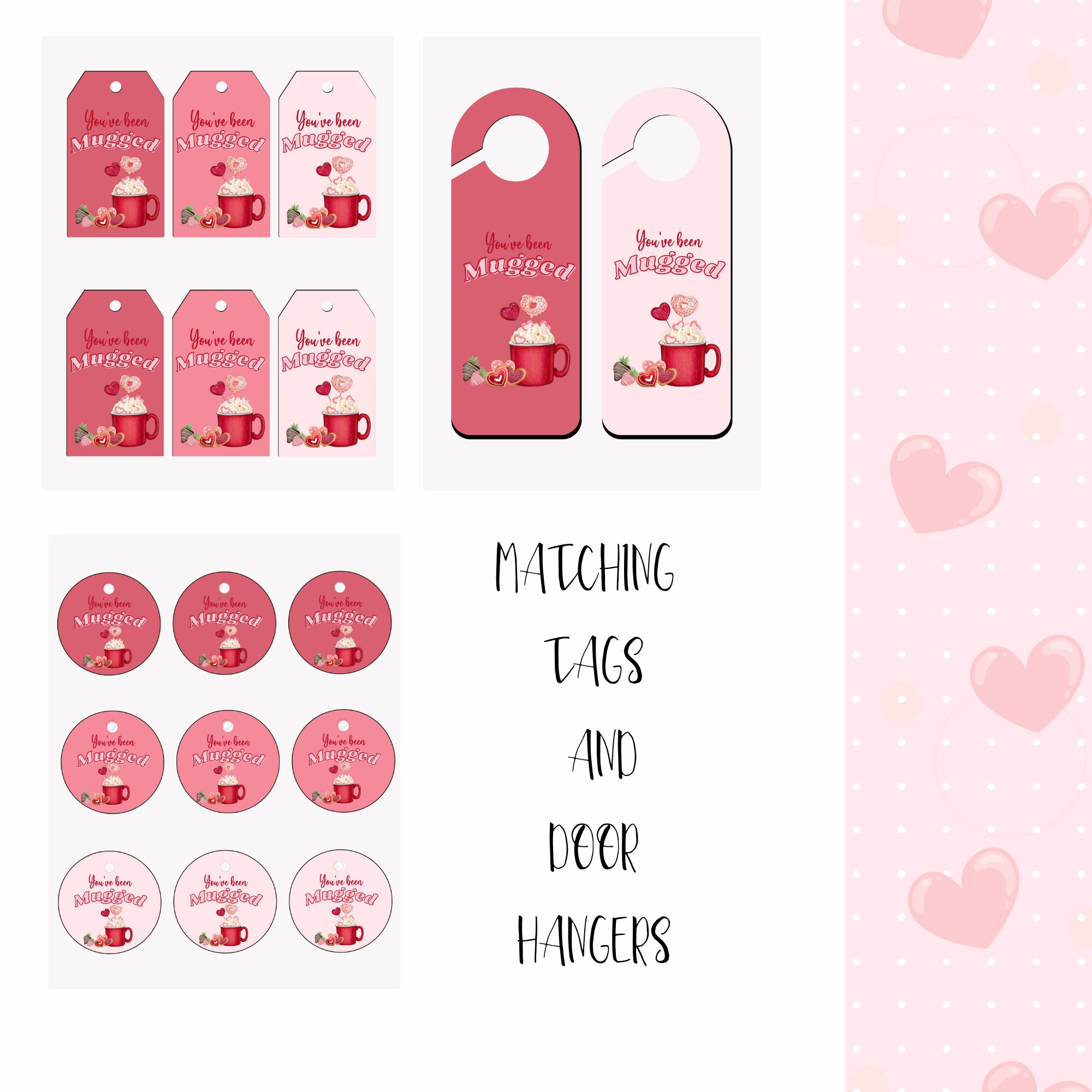 You've Been Mugged Printable Bundle, We've Been Mugged Kit, I've Been ...