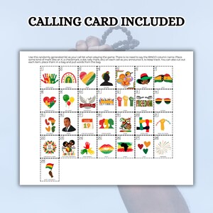 Juneteenth Bingo Game, Juneteenth Activity, Black History Game, Bingo ...