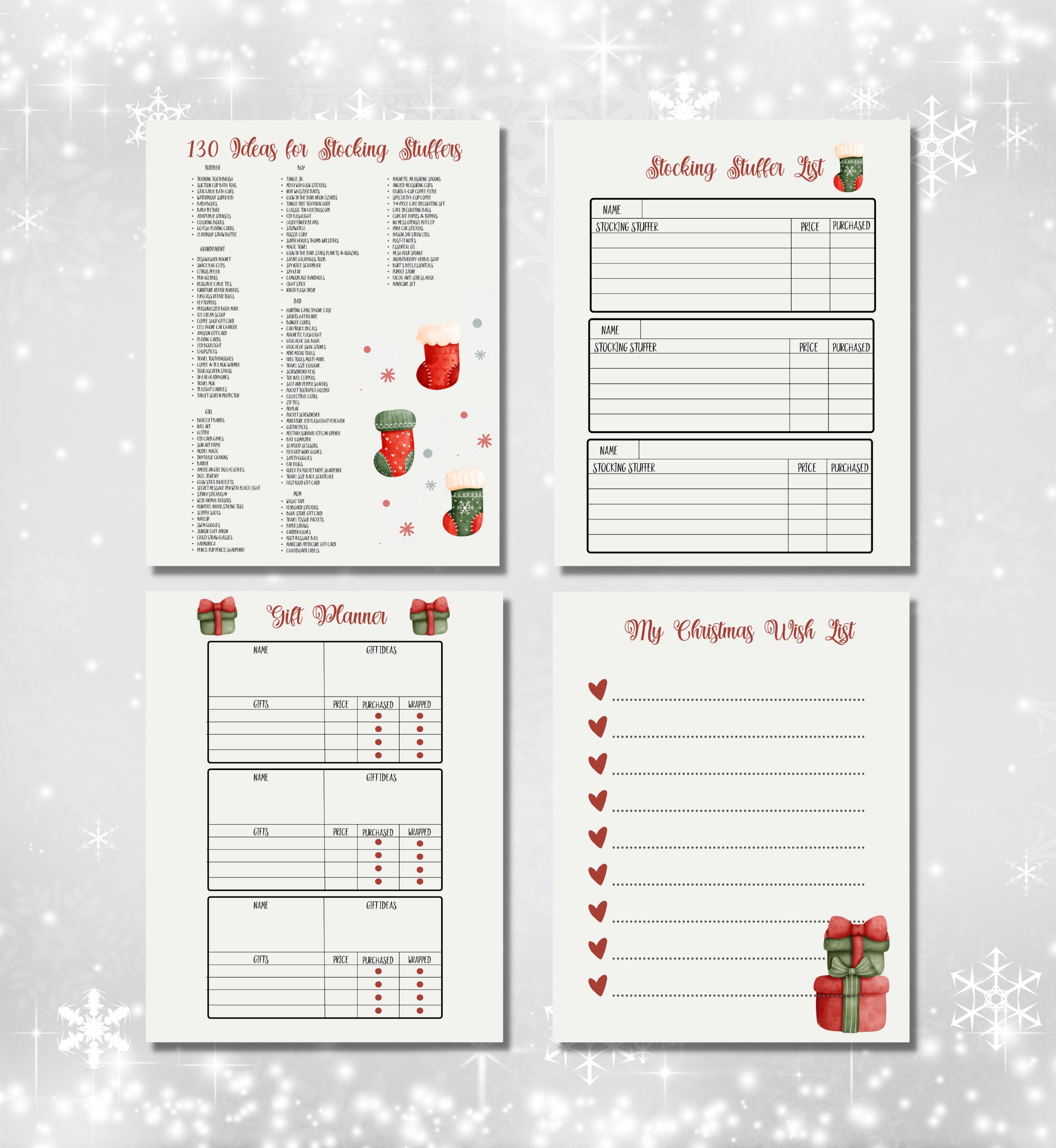 Gingerbread Man Christmas Planner Will Help You Plan & Organize Holiday ...