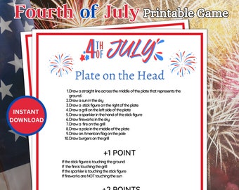 Fourth of July Pass the Prize Game, Printable Family Games, Patriotic ...
