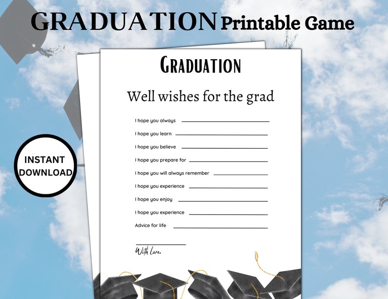 Printable Graduation Games, Selfie Scavenger Hunt 2024 Graduation Games ...