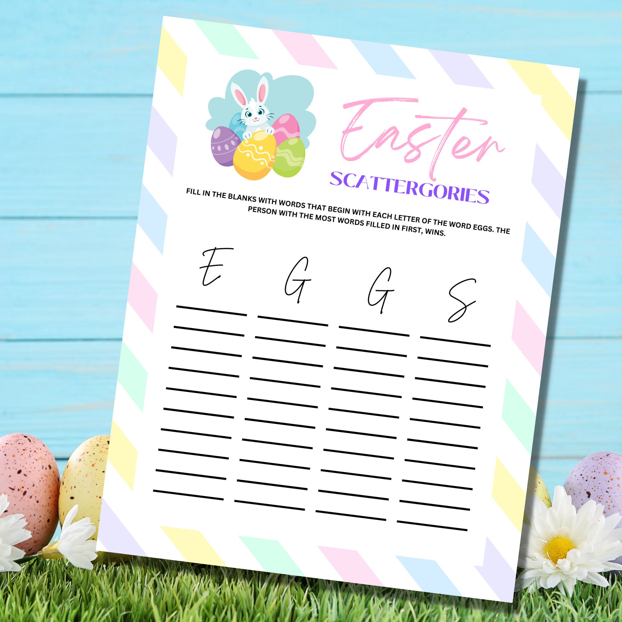 Printable EASTER Game, Easter Kids Game and Activity, Adult Games ...