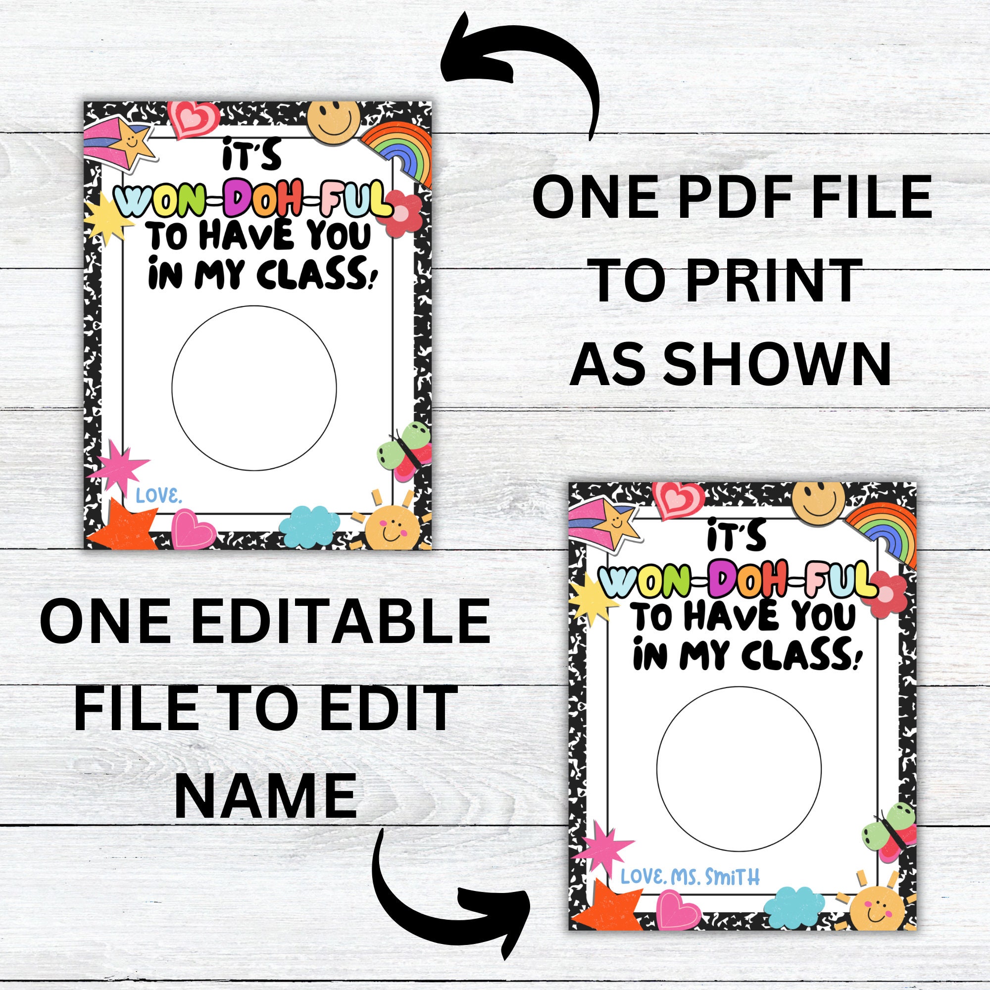 Editable Doh Back to School Play Gift, Meet the Teacher Doh Tag for ...