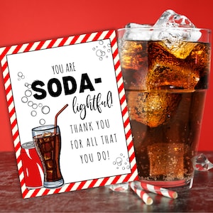 Soda-lightful Appreciation Sign Soda Pop Fizz Staff Employee Office ...