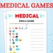 Medical Game Bundle, Printable Nursing Games, Doctor Games, Radiology ...