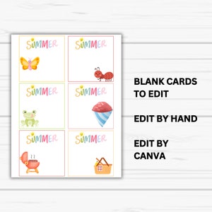 Summer Outdoor Scavenger Hunt for Kids, 25 Summer Hunt Clues, Editable ...