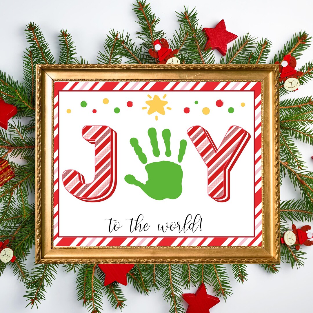 Christmas Handprint Craft, Winter Handprint Art, Printable Preschool ...