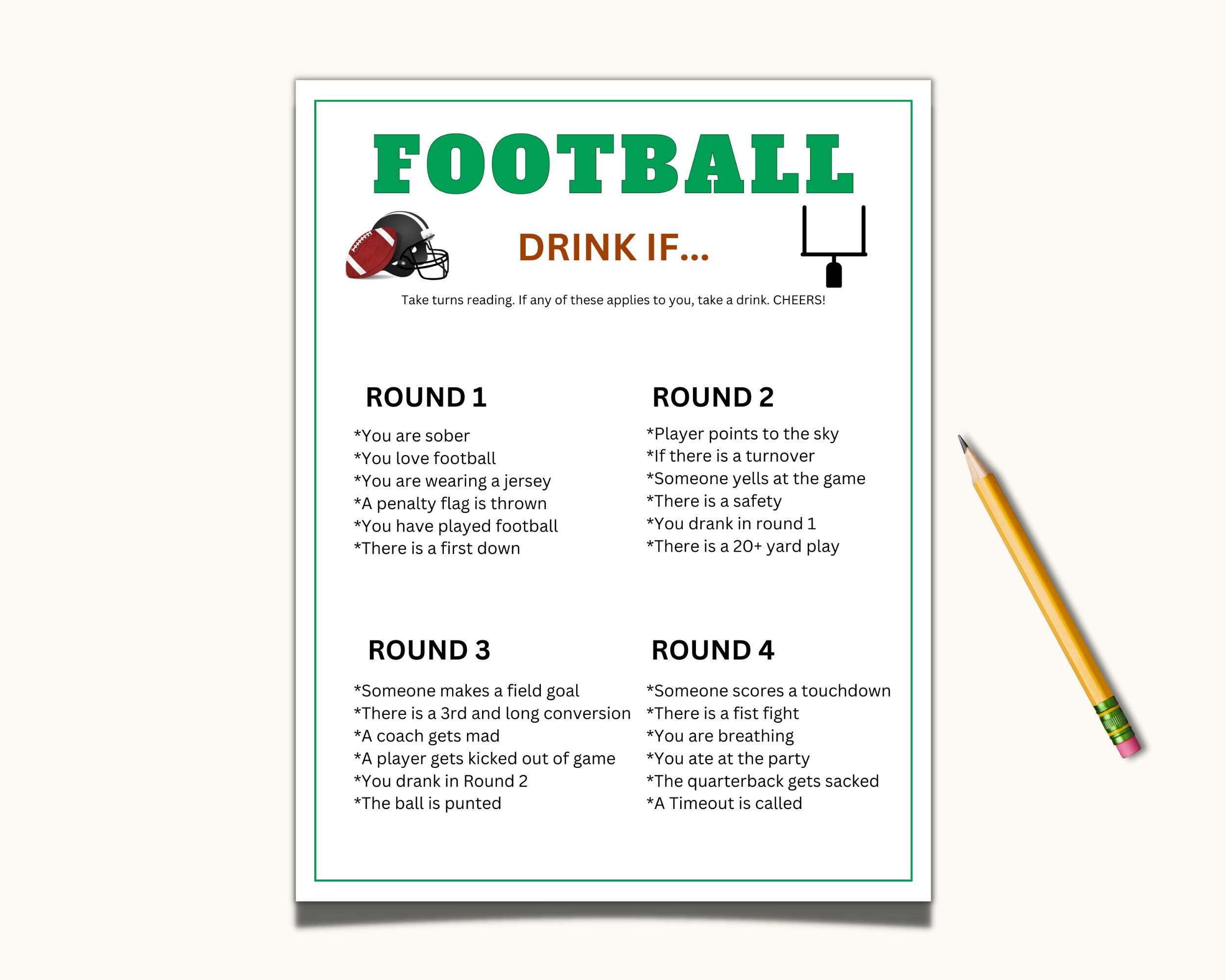 Football Games Bundle, Football Party Games, Football Birthday Party ...