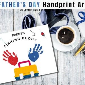 Father's Day Handprint Activity, Father's Day Printable, Happy Father's ...