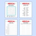 Medical Game Bundle, Printable Nursing Games, Doctor Games, Radiology ...