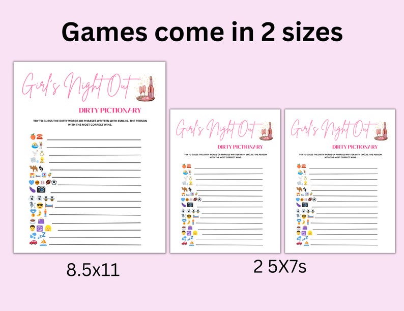 Printable Girls Night Out Game Bundle Party Games and Activities, Girls ...