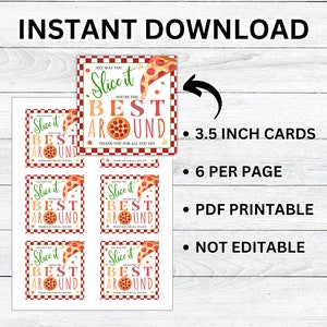 Appreciation Gift Tag, Pizza Slice Teacher Appreciation, Staff Co ...