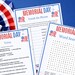 Memorial Day Game Bundle, Printable Family Games, Patriotic Party Games ...